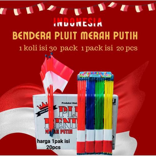 Jual Bendera Merah Putih + Stik / Stik Bendera Merah Putih Pluit ...