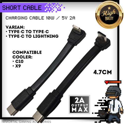 Jual [IM] Short Cable Charging Kabel Usb Type C Lightning for Cooler X9 ...