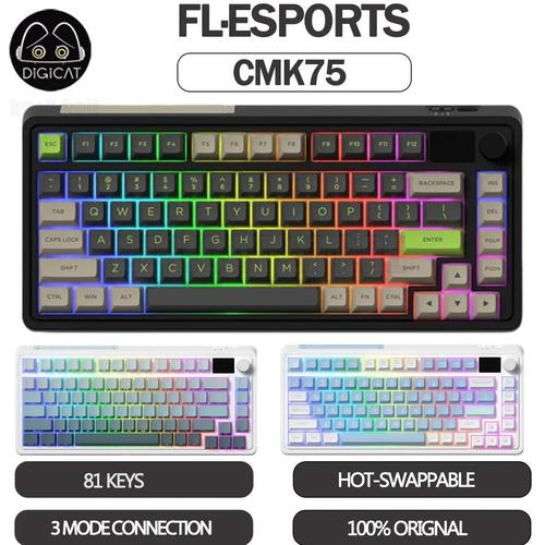 Jual FL ESPORTS CMK75 Gamer Mechanical Keyboard 3Mode USB/2.4G ...