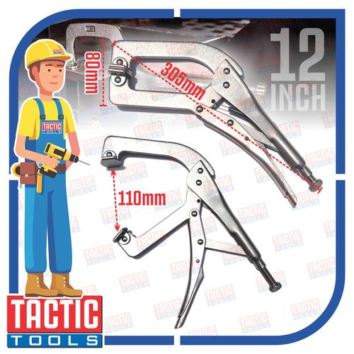 Promo 12" Tang Jepit Offset Vise Grip Locking Pliers Deep Throat Design ...