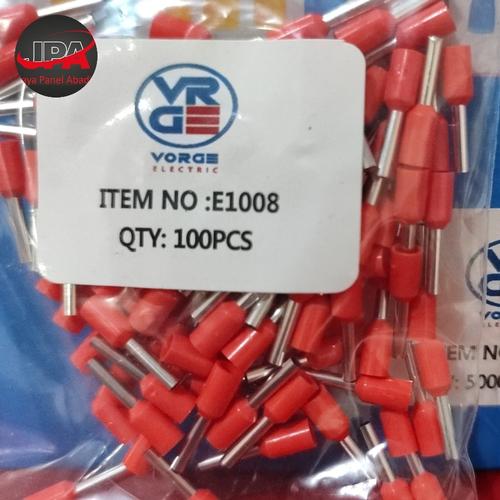 Jual FERRULES E1008 1mm Insulated SKUN KABEL Tusuk E-1008 FERULLES ...