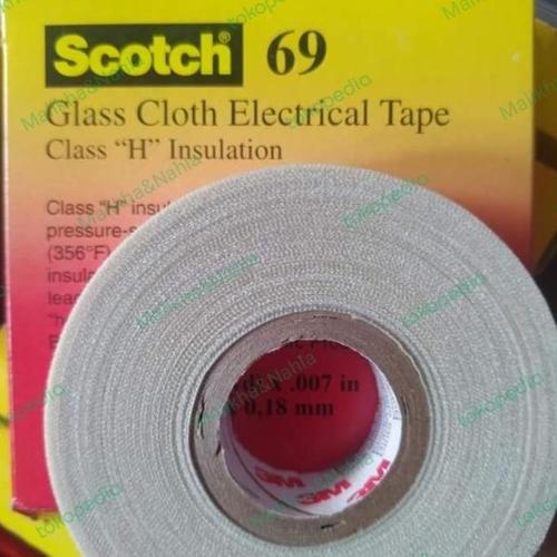 Jual Isolasi 3M Scotch 69 / Glass Cloth Electrical Tape Tas78 - Kota ...