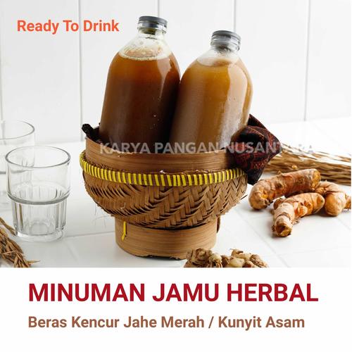 Jual MINUMAN JAMU HERBAL BERAS KENCUR JAHE MERAH KUNYIT ASAM SINOM ...