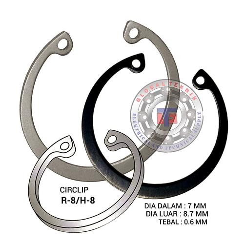 Jual Snap Ring Tipe R8 / Circlip Internal Retaining Type R 8 / Snapring ...