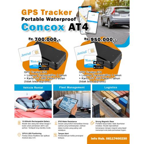 Jual GPS Tracker Portable Concox AT4 Alat lacak GPS Portable Magnet pelacak - GPS Saja - Jakarta ...