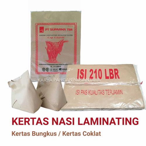 Jual KERTAS NASI COKLAT KERTAS NASI LAMINATING KERTAS MINYAK PEMBUNGKUS ...