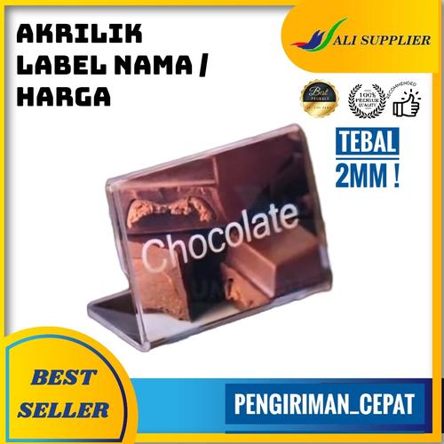 Jual Acrylic Label / Akrilik Label / Acrylic Harga / Price Tag ...