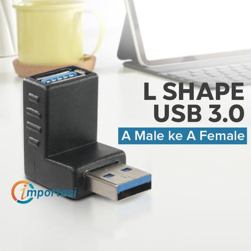 Jual Converter L Shape USB 3.0 Type A Male ke A Female Perpanjangan ...