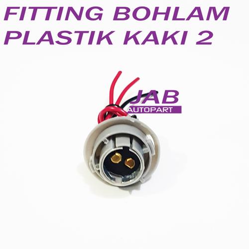 Jual FITTING / SOCKET SOKET PLASTIK LAMPU KAKI 2 (DUA) MOBIL MOTOR ...