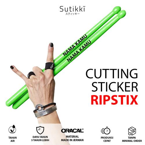 Jual Cutting Sticker Nama Ripstix Poundfit Pound Fit Custom Nama Stick ...