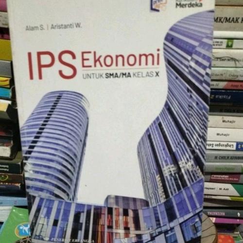 Jual buku paket IPS ekonomi kelas X 10 1 SMA alam s kurmer kumer kurikulum merdeka erlangga ...