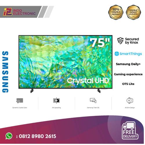 Jual SAMSUNG 75DU8000 75 inchi - CRYSTAL UHD 4K SMART TV 2024 - Kota ...