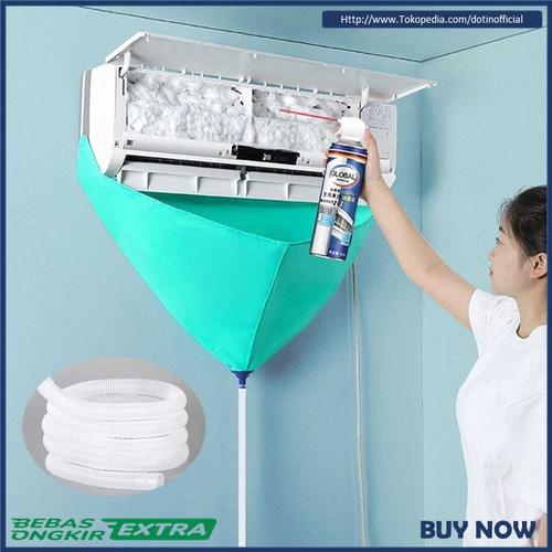 Jual Cover plastik cuci ac dengan selang terpal wadah pembuangan air ...