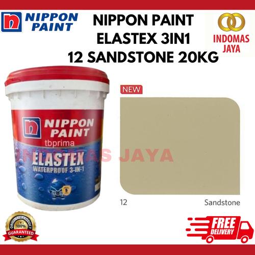 Jual ELASTEX 3 IN 1 12 SANDSTONE NIPPON PAINT 20KG - Kota Pontianak ...