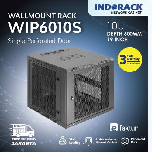 Jual WIP6010S Wallmount Rack 10U INDORACK Depth 600mm Perforated Rak ...