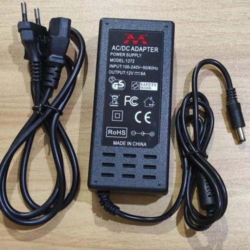 Jual Adaptor 12V 6A/ Power Supply DC 12 Volt 6 Ampere Murni DC Premium ...