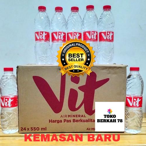 Jual VIT 550 ML / VIT AIR MINERAL BOTOL 550 ML1 DUS KHUSUS GOJEK/GRAB ...