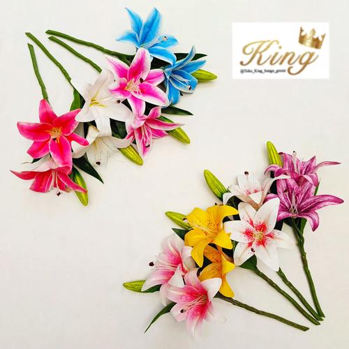 Jual Artificail Lily Latex Real Touch Bunga Lili Premium Artificial ...