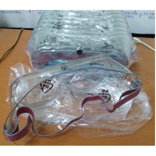 Jual goggles Industrial Protection safety dust glasses clear blue eagle ...