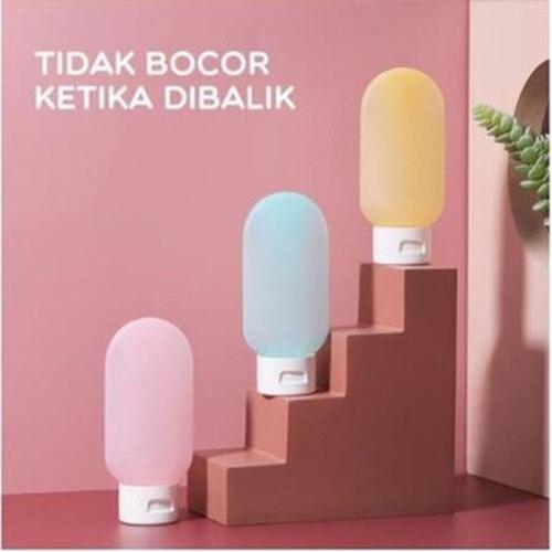 Jual BOTOL SILICON TRAVEL 60 ML BOTTLE TRAVEL KIT SET PORTABLE BOTOL ...