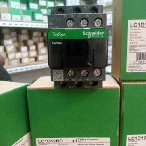 Jual Contactor Kontaktor Lc1d12BD 24V DC contactor LC1D12 24V DC ...