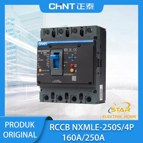 Jual RCCB MCCB Breaker CHINT NXMLE-250S 4P 160A 250A 35kA - Jakarta Barat - STAR ELECTRIC HOME ...
