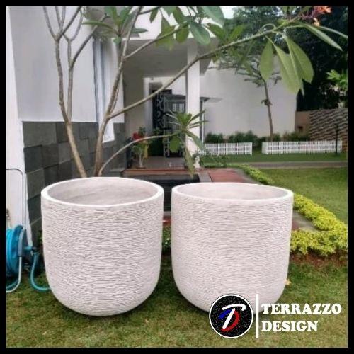 Jual Pot tanaman outdoor besar handmade terazzo - Kota Depok - produsen ...