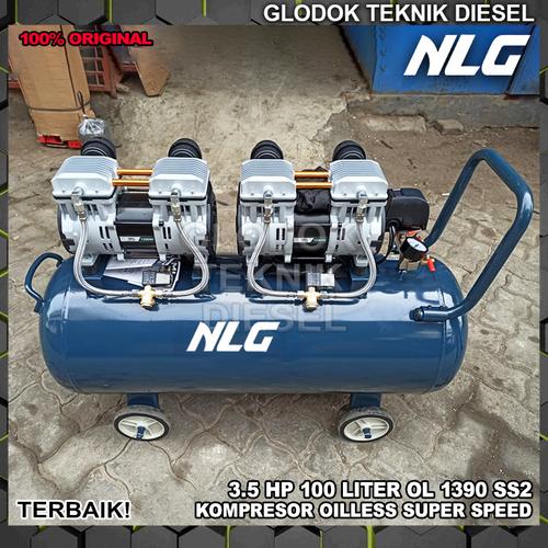 Jual Compressor Kompresor Oilless Super Speed 3,5HP 100L Izumi OL1390SS ...