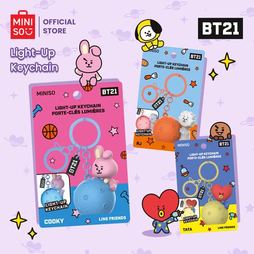 Promo Miniso x BT21 Collection Gantungan Kunci Menyalakan Cahaya Malam ...