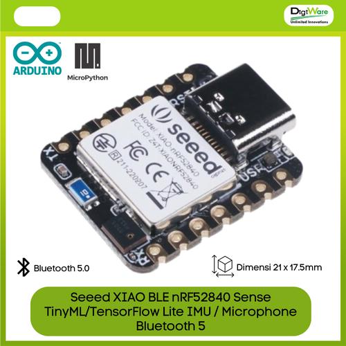 Jual Seeed XIAO BLE nRF52840 Sense TinyML TensorFlow Lite IMU Microphone - Kota Bekasi ...