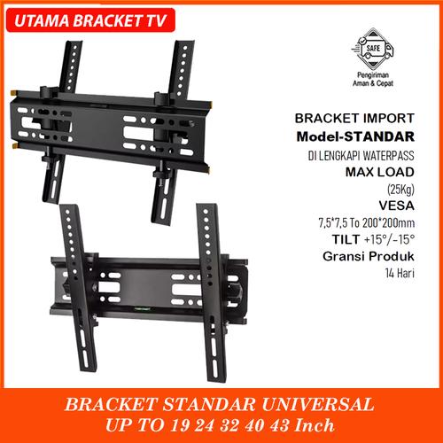 Jual Bracket tv 32 inch Bracket TV 43 inch Breket TV 19-43 INCH ...