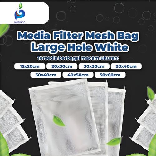 Promo Fishco Mesh Bag Large Jaring Resleting Kantong Tas Media Filter ...