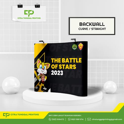 Jual Portable Backdrop, Backwall, Pop up Display 3x4 Curve Include ...