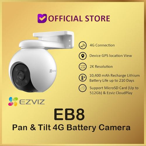 Promo Ezviz EB8 4G 2K Smart Home IP Camera Outdoor CCTV + SolarPan ...