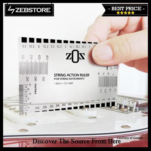 Jual Steel String Action Ruler Pitch Gauge Guide Luthier Tool Guitar ...