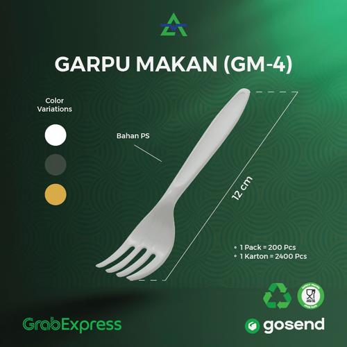 Jual Garpu Plastik Mini/ Garpu Plastik Kecil -isi 200pcs (GM-4) - Putih ...
