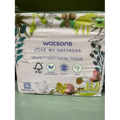Jual WATSONS SOFT FACIAL TISSUE ISI 650 LEMBAR - Jakarta Pusat ...