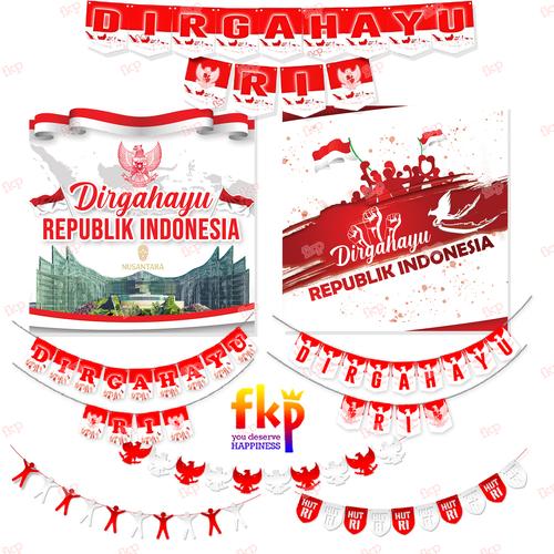 Jual Banner Gantung Dirgahayu RI/ Banner Agustusan/ Banner Flag ...