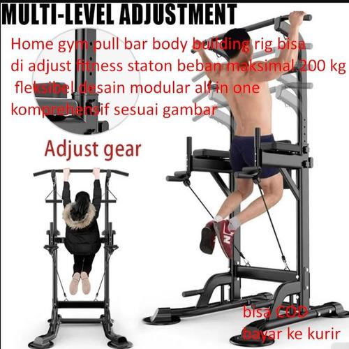 Jual Dps Home Gym Pull Bar Body Building Rig Bisa Di Adjust Fitness ...