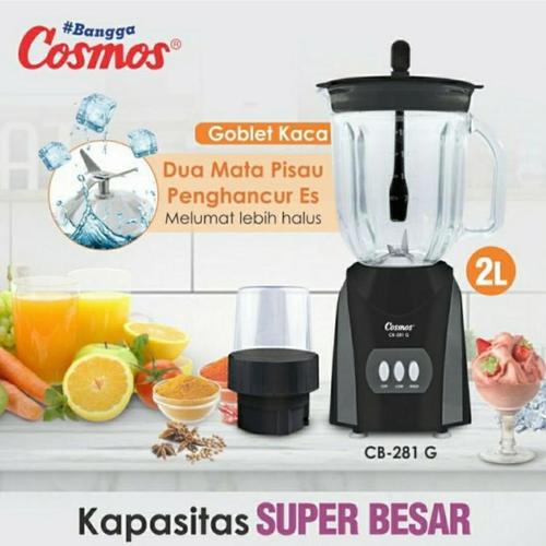 Jual Ready Blender Kaca Cosmos Cb-282G Kapasitas 2 Liter | Original 100 ...