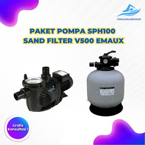 Jual Paket Pompa Emaux SPH100 1 HP dan Sand Filter Emaux V500 - Kab ...