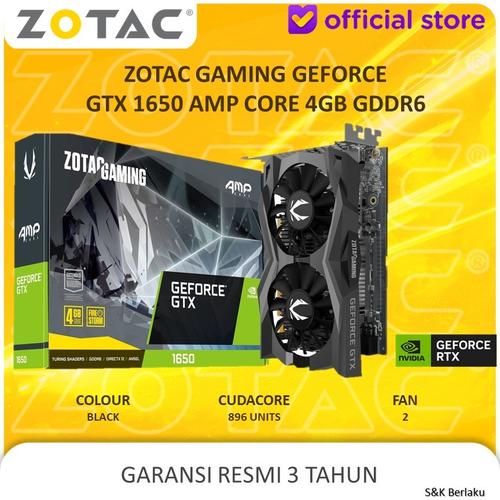 Jual ZOTAC GAMING GeForce GTX 1650 AMP Core 4GB GDDR6 - Gatotkaca ...