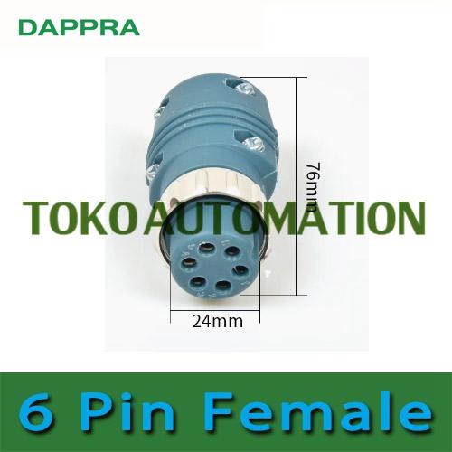 Jual 6 Pin Female Plug Konektor Kabel Connector Socket Utk MIG Mesin ...