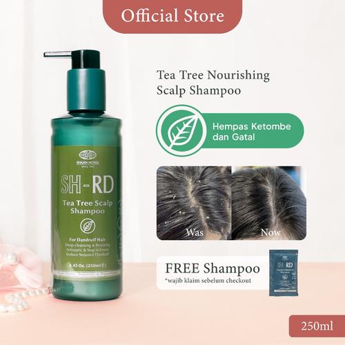 Jual SHRD Tea Tree Shampoo Anti Ketombe Perawatan Rambut Gatal Ketombe Kering Sensitive Scalp ...