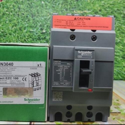 Jual CIRCUIT BREAKER EZC100N 3Pole 40A 18kA 415VAC EZC100N 3P 40A ...