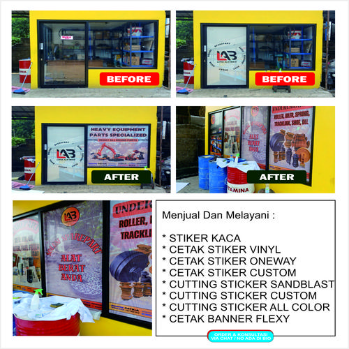 Jual stiker kaca, kaca film, cutting sticker, cetak stiker digital ...