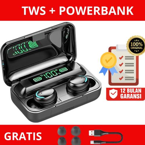 Jual OKLY TWS Headset Bluetooth Bisa jadi Power Bank TWS with Mic 9D ...