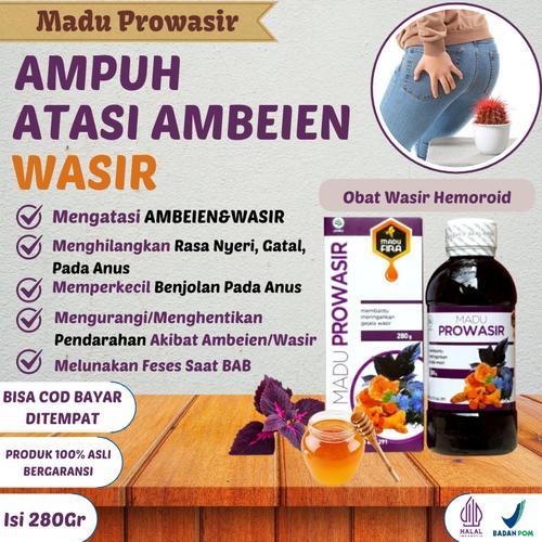 Jual Obat Wasir Hemoroid ambeien ambeyen BPOM - Madu Prowasir 280Gr ...