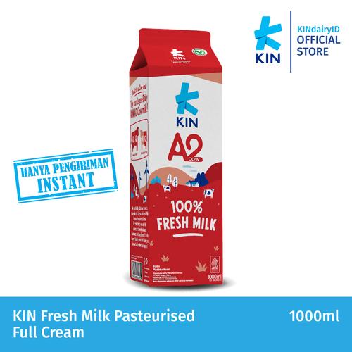 Promo KIN FRESH MILK PASTEURISED FULL CREAM 1000 ML PACK (isi 1 ...