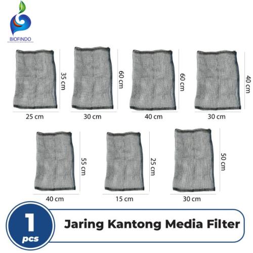 Jual Jaring Kantong Media Filter Ikan Waring Lokal Size S 25x15cm ...